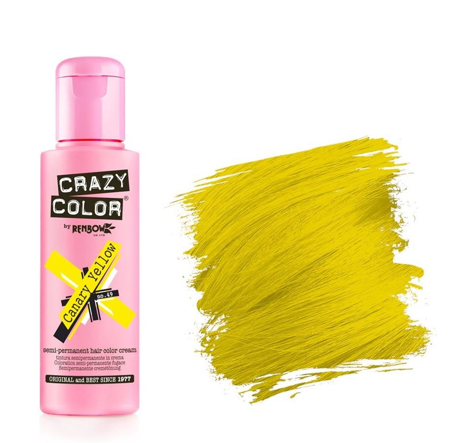 Crazy Color Canary Yellow 49 hajszínező krém, 100 ml|Crazy Color.hu ...